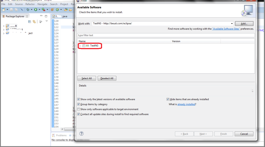 How to Install TestNG in Eclipse IDE for Selenium WebDriver