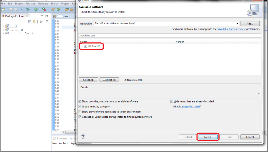 How to Install TestNG in Eclipse IDE for Selenium WebDriver