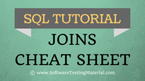 SQL Quiz | Software Testing Material