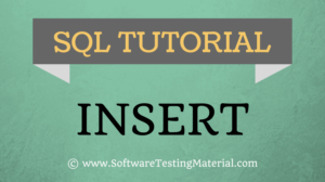 SQL Tutorial - SQL For Testers | Software Testing Material