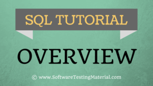 SQL Tutorial - SQL For Testers | Software Testing Material