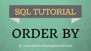 SQL Tutorial - SQL For Testers | Software Testing Material