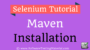 Maven - Software Testing Material