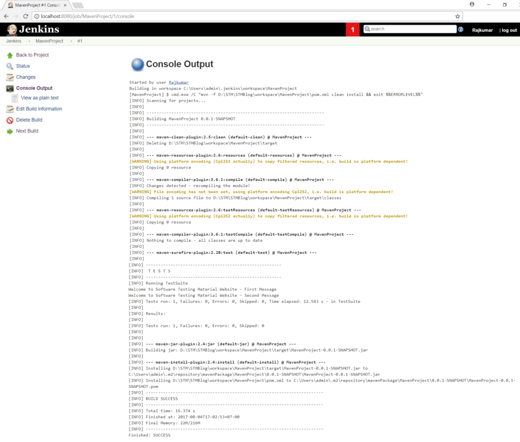 How To Execute Maven Project Using Jenkins Software Testing Material