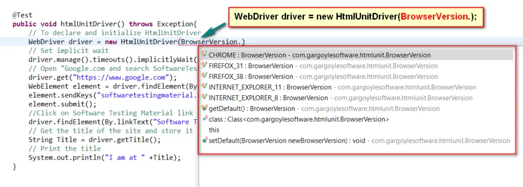 Headless Browser Testing Using Htmlunitdriver In Selenium Webdriver