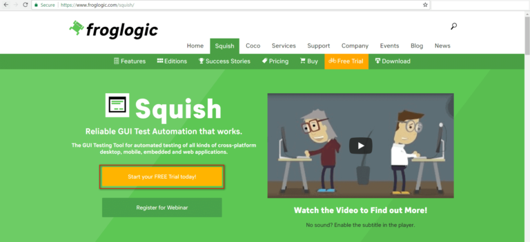 Froglogic Squish GUI Automation Tool | Review | Software Testing Material