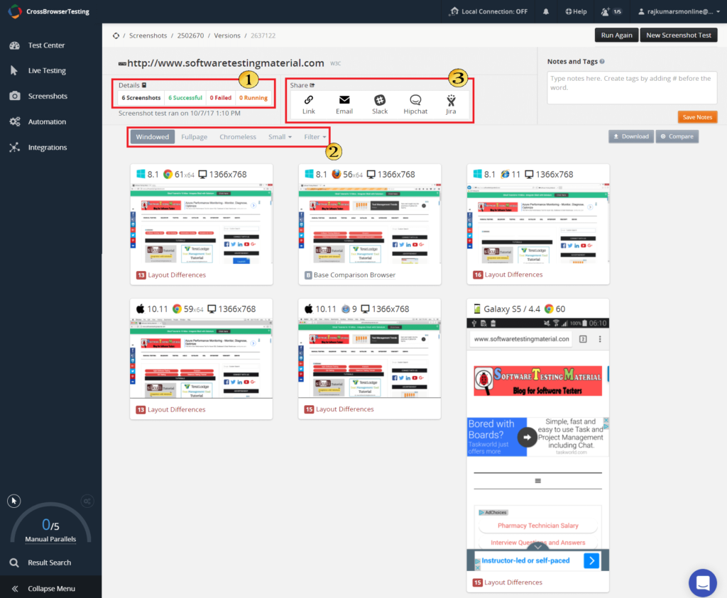 Crossbrowsertesting Tool Hands On Review