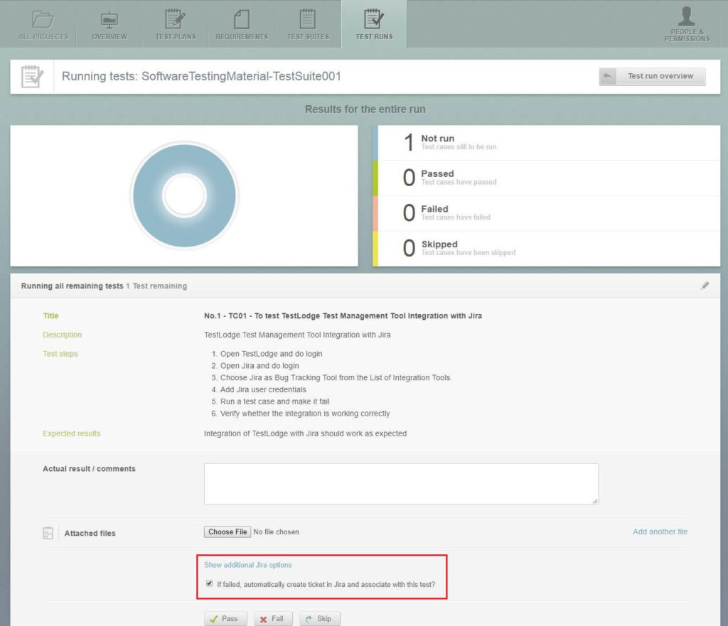 Testlodge Test Case Management Tool Integration With Jira