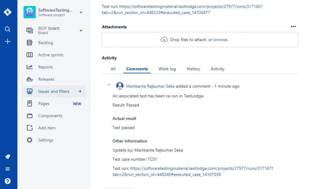 Testlodge Test Case Management Tool Integration With Jira