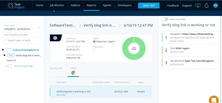 Testproject Test Automation Tool Review By Software Testing Material