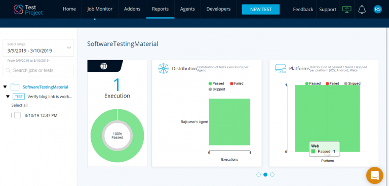 TestProject Test Automation Tool Review by Software Testing Material