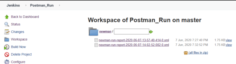 Generate Newman Reports on Jenkins