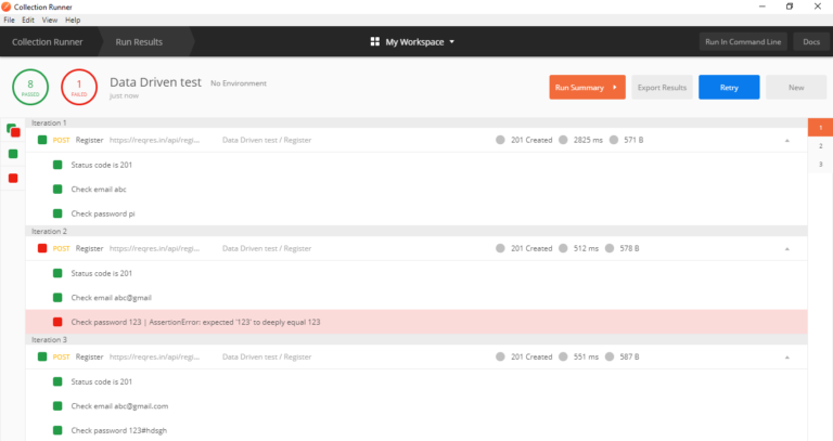 Data Driven Testing In Postman